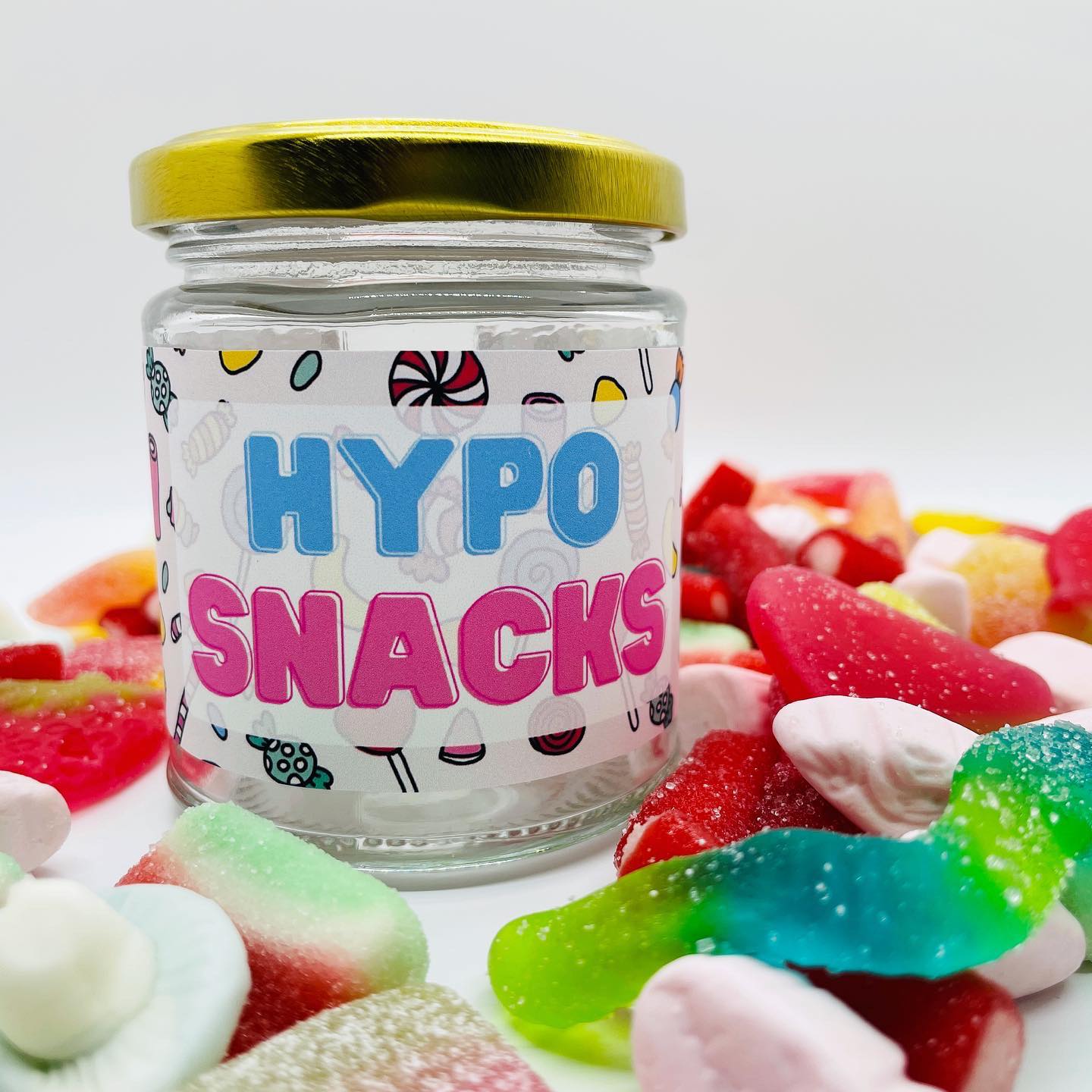 Hypo Snacks Glass Hypo Jar – Type1badassxo
